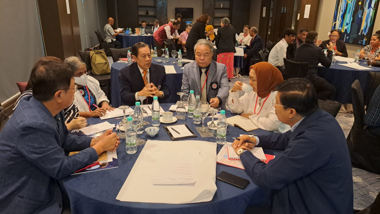 The President of the Myanmar Red Cross Society, Prof. Dr. Myo Nyunt attended 2023 Movement ...